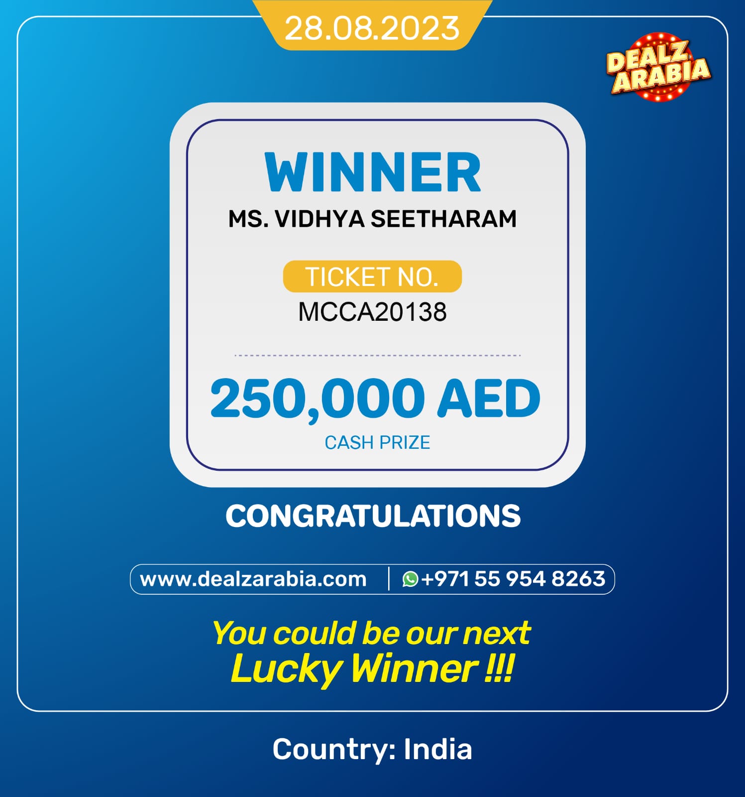 Dealz Arabia | Our Lucky Winners
